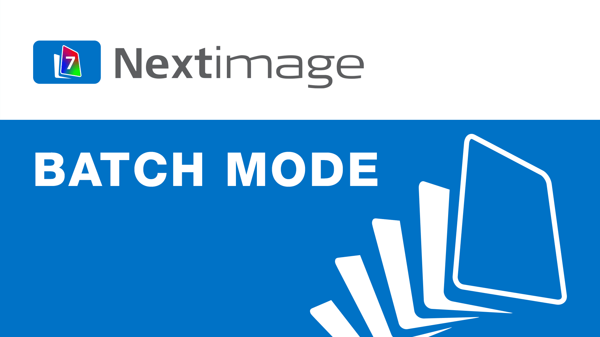 Nextimage 7 large format scanning software
